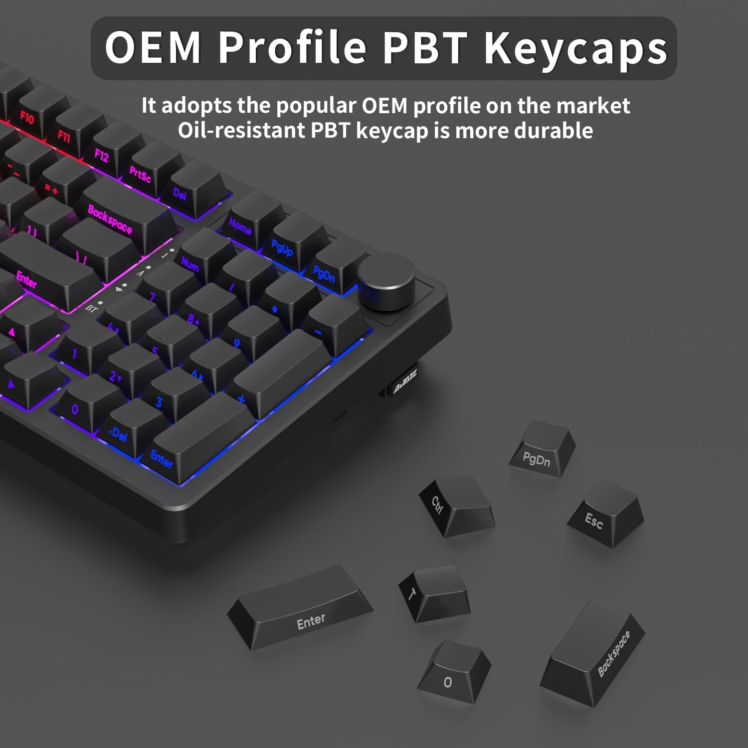 NACODEX AK992 99 Key Hot Swappable RGB Gasket Mount Keyboard | OEM PBT ...