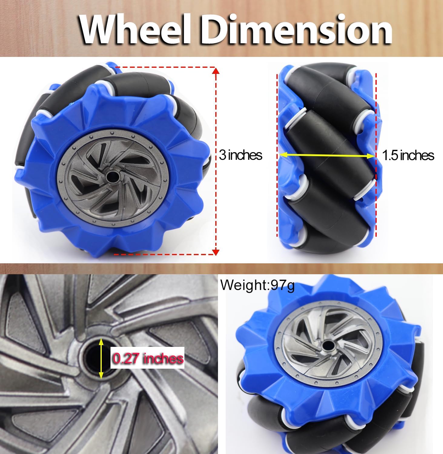 4WD Mecanum Wheel Smart Car Robot Chassis for Arduino R3 R4/ Leonardo ...