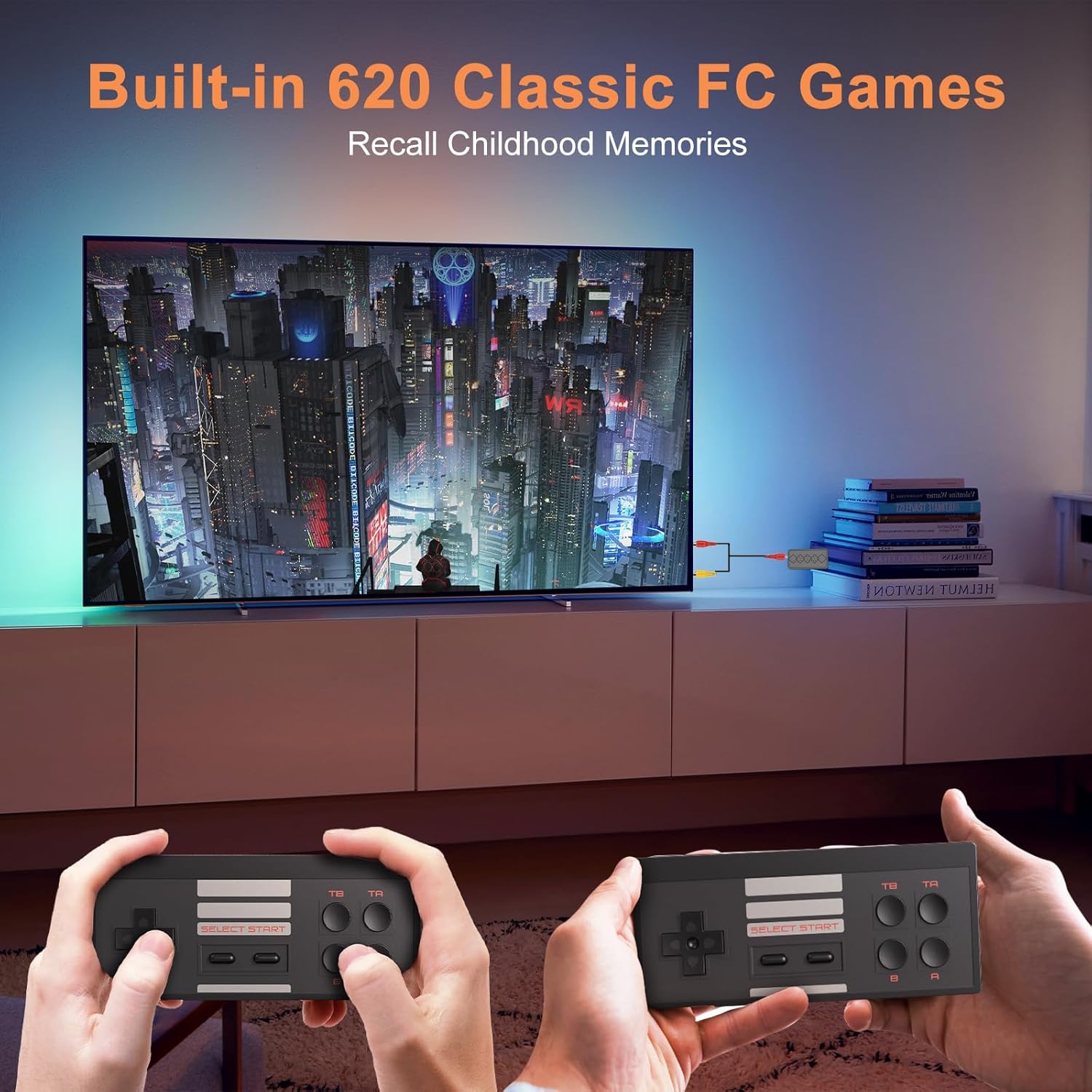 Retro Game Console, Plug & Play Classic Mini Video Game Console, 620 FC ...
