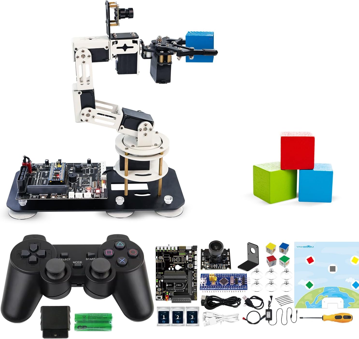 Yahboom Robot Arm ROS Virtual Machine as Controller Programmable AI Visual Recognition 6DOF ...
