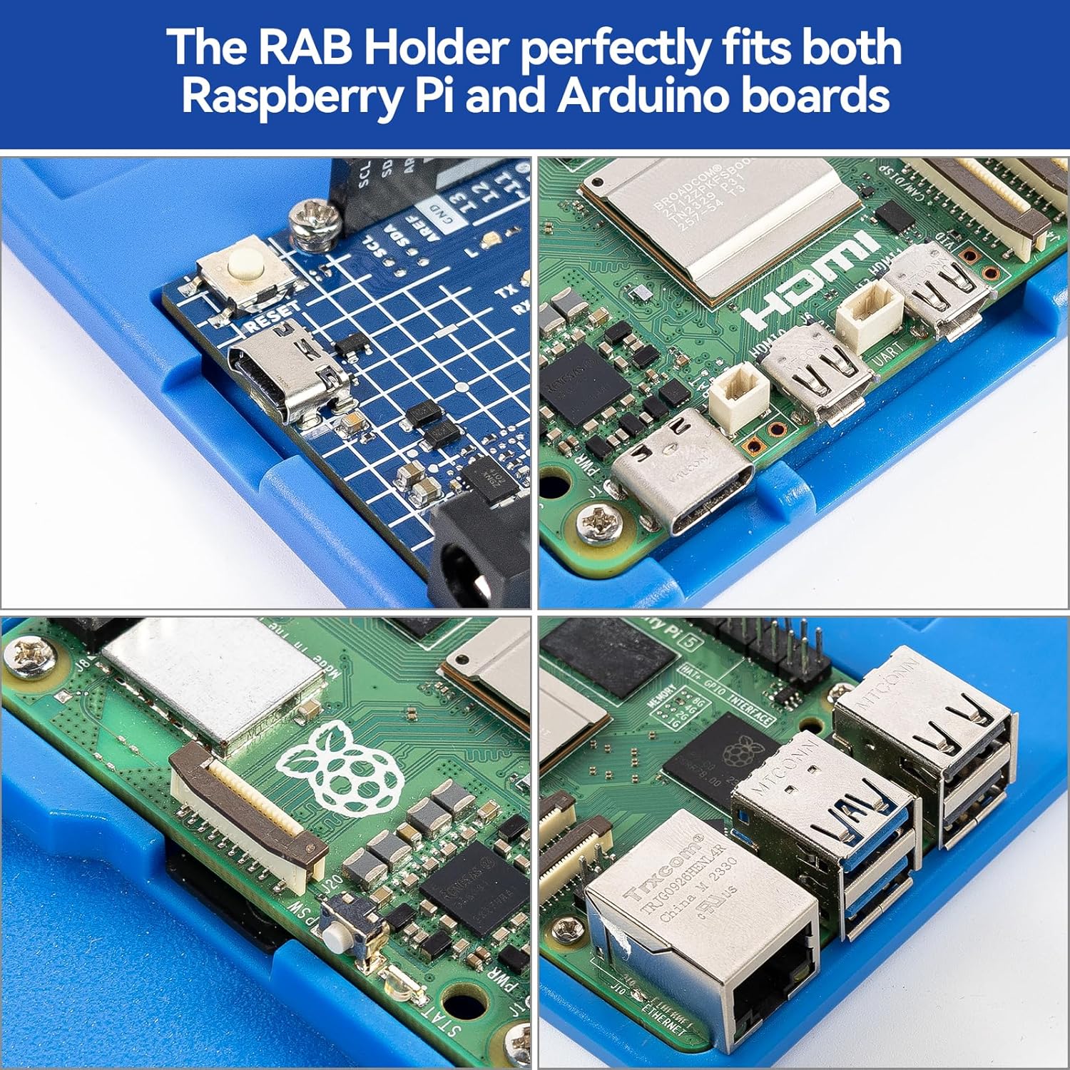 SunFounder RAB Holder Breadboard Kit for Raspberry Pi Compatible with ...