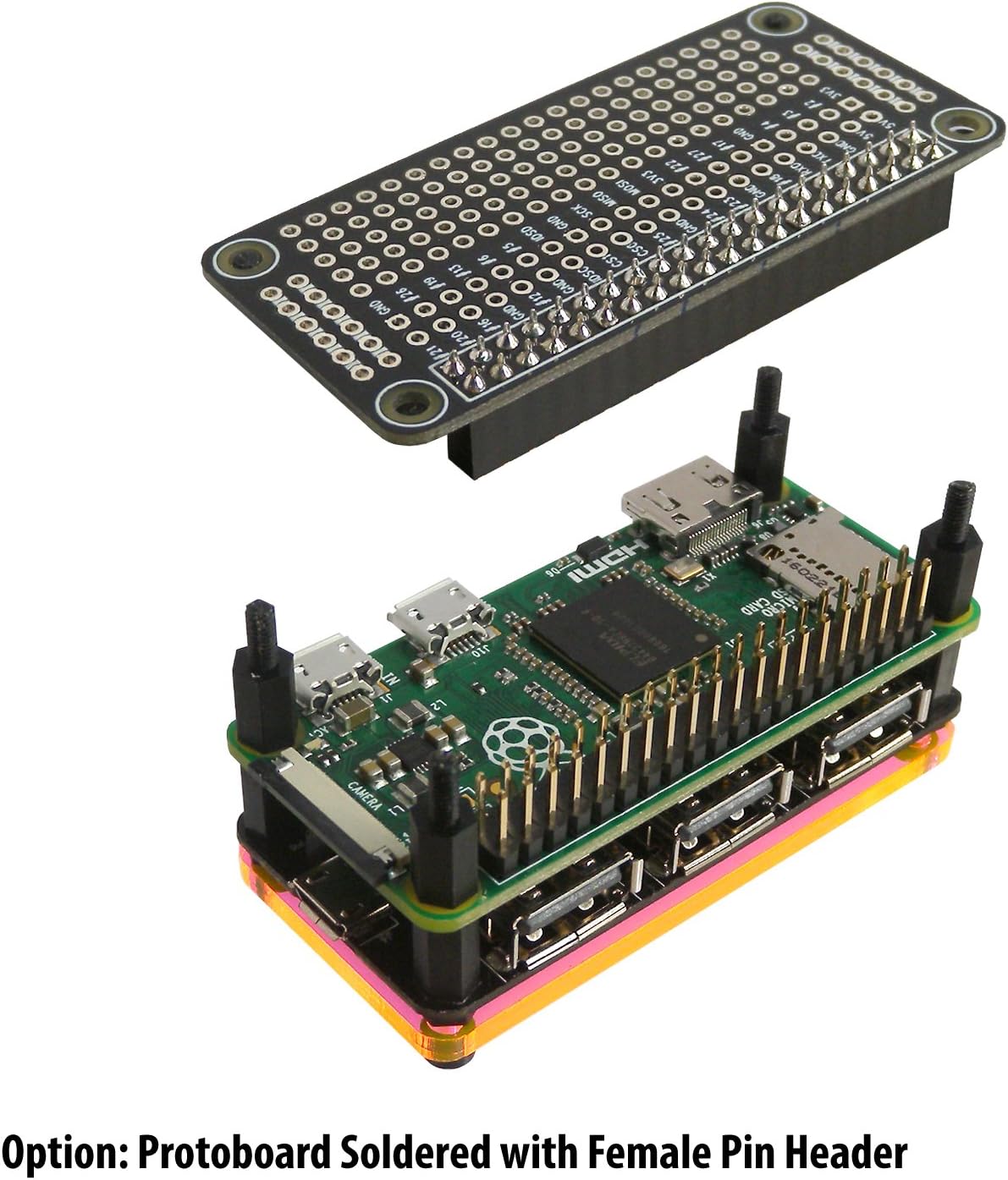 Proto Board Breadboard HAT Soldered with Female Pin Connector PCB Prototyping Board for ...