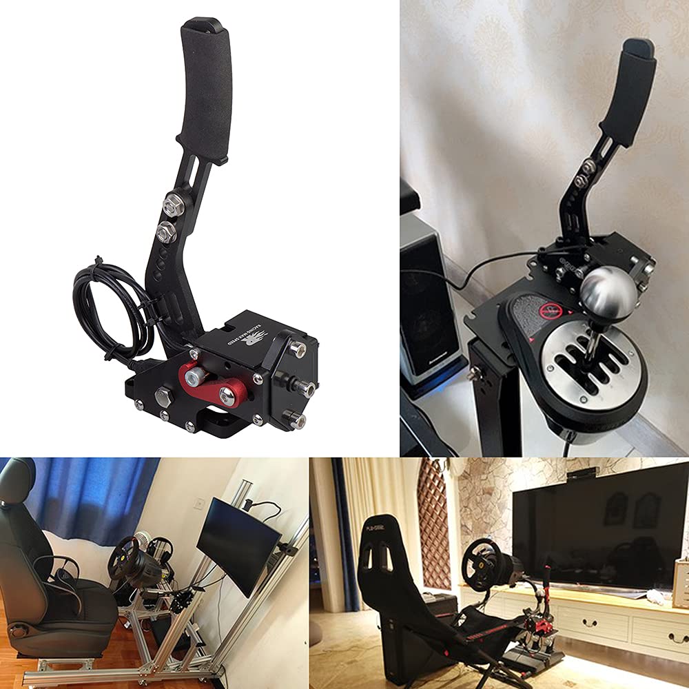 CNRAQR PC Racing Game USB Handbrake for 16Bit SIM for Racing Games ...